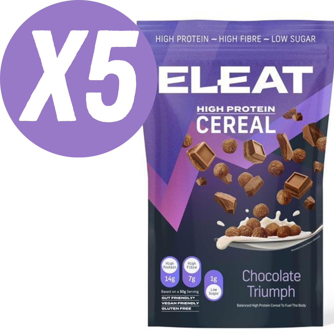 ELEAT Chocolate Triumph Flavour High Protein Cereal 250g - Case of 5
