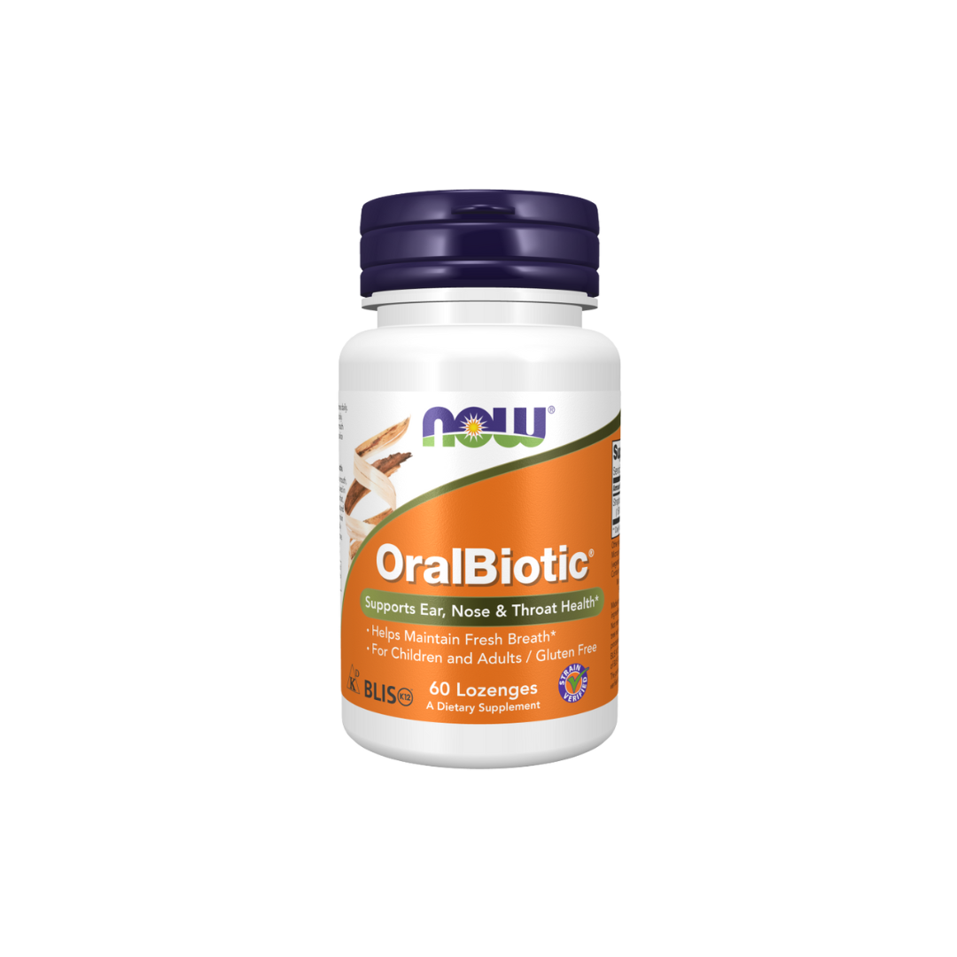 NOW Foods OralBiotic - 60 lozenges | Buy at Nutricircle