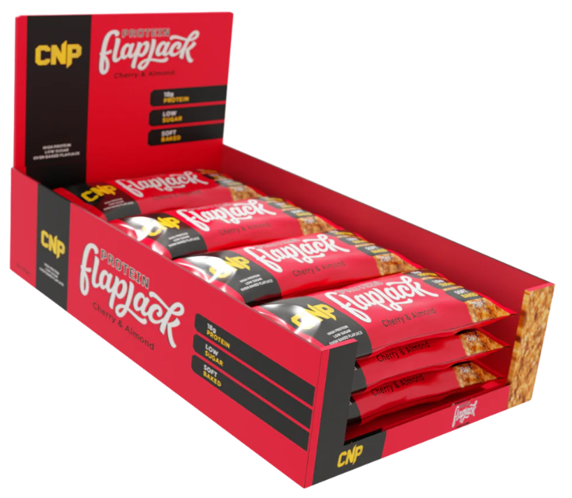 CNP Protein Flapjack Cherry & Almond 75g - Case of 12 | Nutricircle