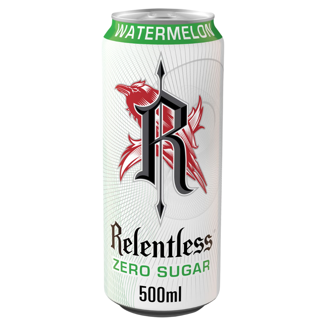 Relentless Watermelon Flavour Zero Sugar Energy Drink 500ml | Nutricircle