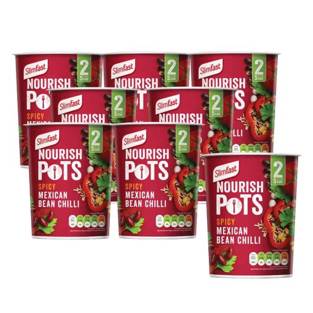 SlimFast Spicy Mexican Bean Chilli Nourish Pots 60g - Case of 8 [Best