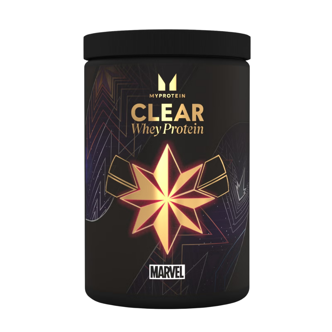 MyProtein x Marvel Captain Marvel Orange Mango & Tropical Clear Whey P