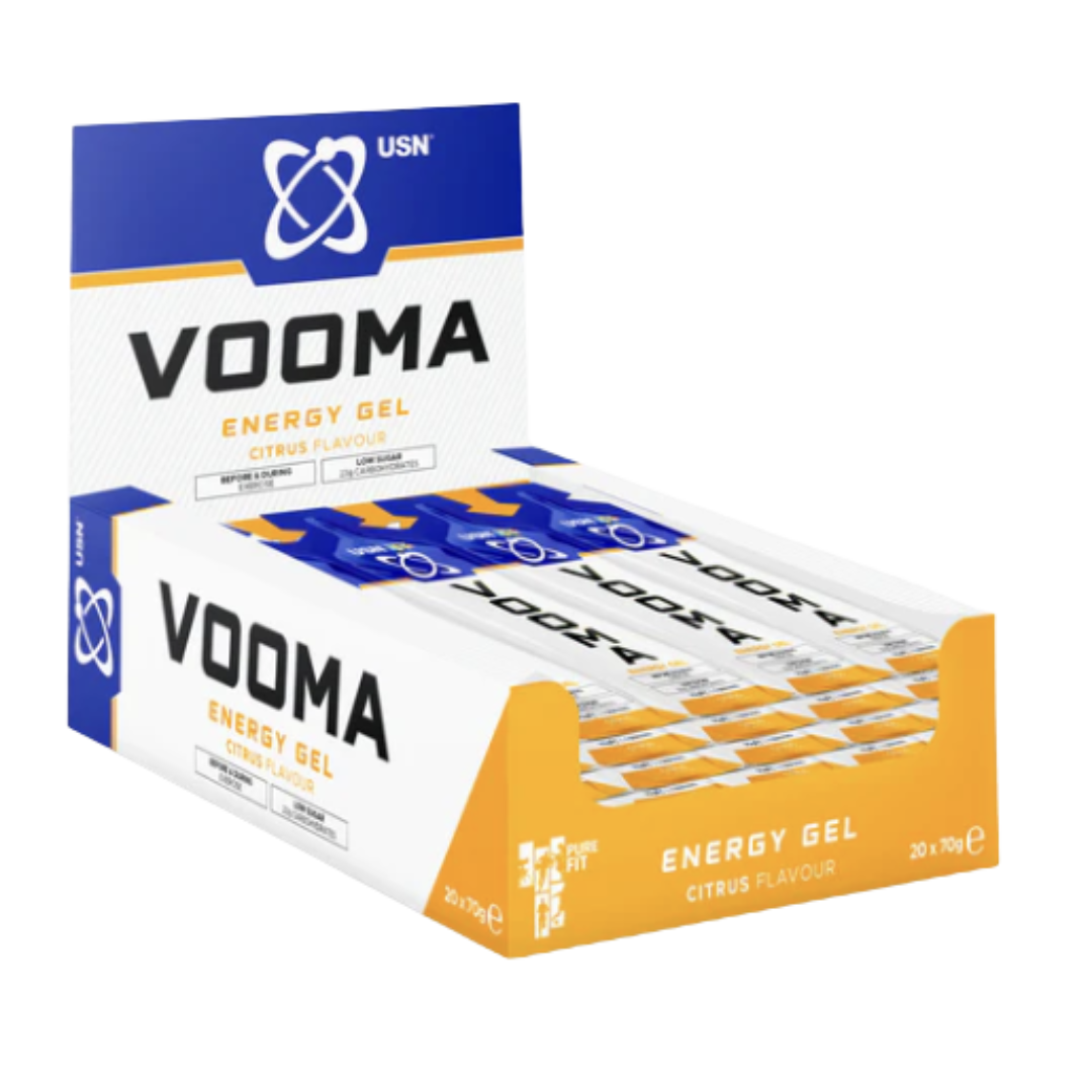 USN Vooma Energy Gel Citrus 70g - Case of 20 [Best Before: 30/09/2025]
