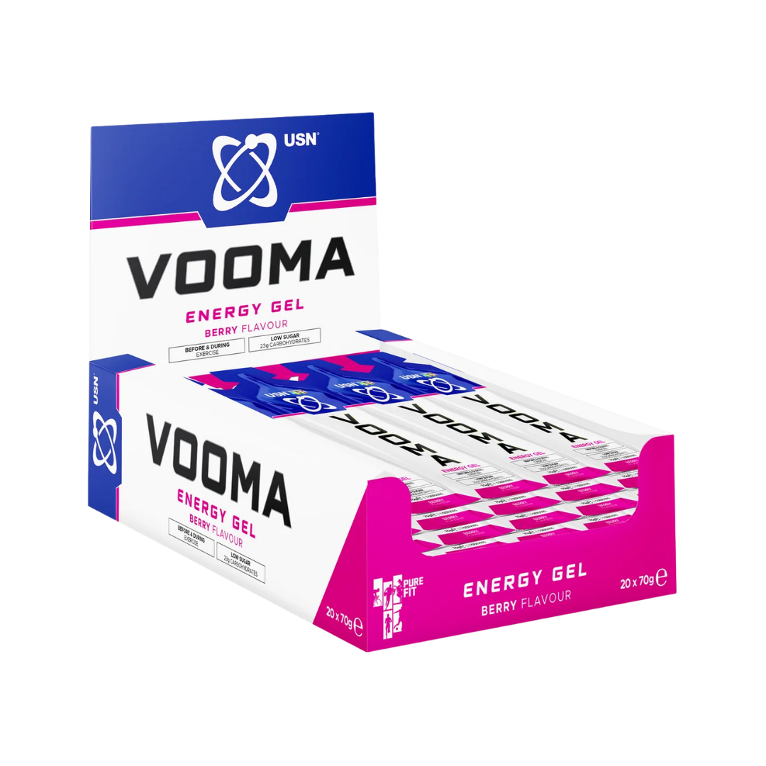 USN Vooma Energy Gel Berry 70g - Case of 20 [Best Before: 30/09/2025]