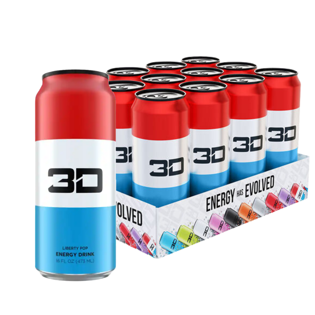 3D Energy Drink Liberty Pop 473ml (12 Pack) | Nutricircle
