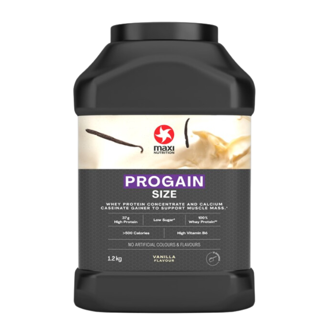 MaxiNutrition Progain Size Vanilla Whey Protein Powder 1.2kg [Best Bef