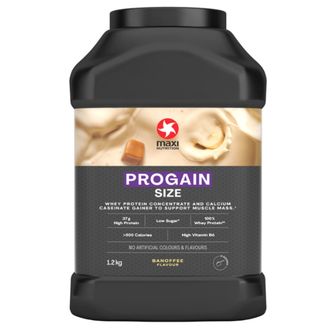 MaxiNutrition Progain Size Banoffee Flavour Whey Protein Powder 1.2kg