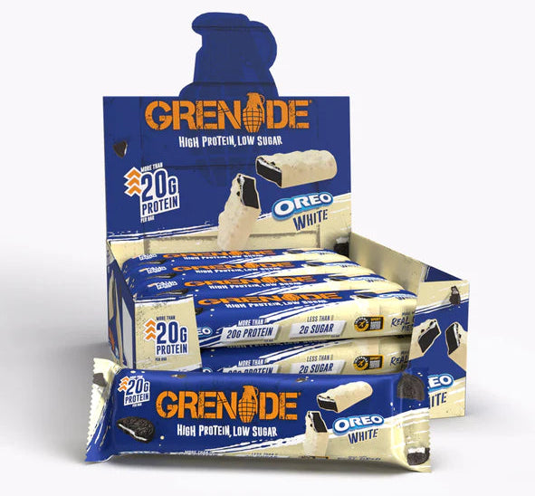 Grenade Oreo White Chocolate Flavour Protein bar 60g - Case of 12 ...