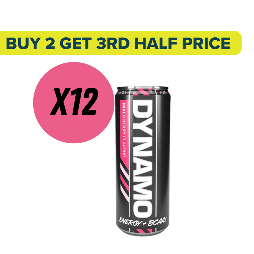 Dynamo Energy Drink Mixed Berry 330ml (12 Pack) | Nutricircle