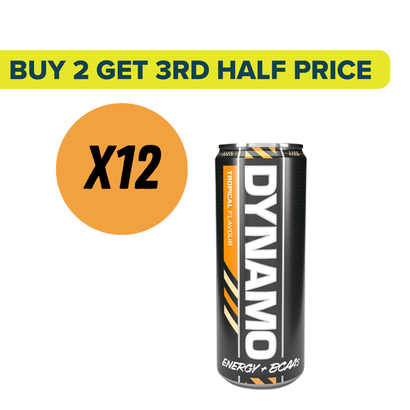 Dynamo Tropical Energy Drink 330ml (12 Pack) | Nutricircle