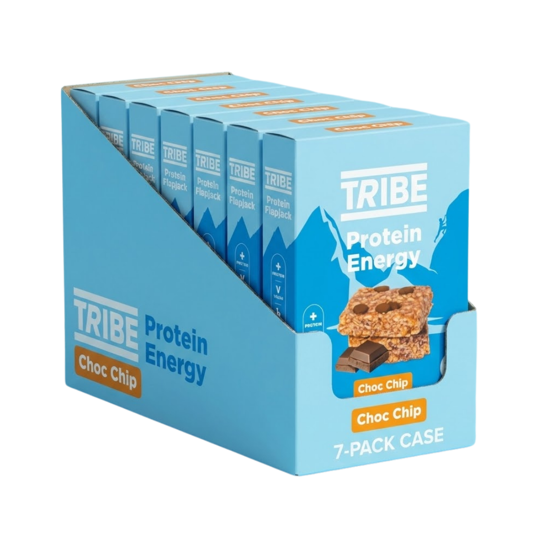 Tribe Choc Chip Protein Energy bar (3 x 38g multipack) - Case of 7 (21