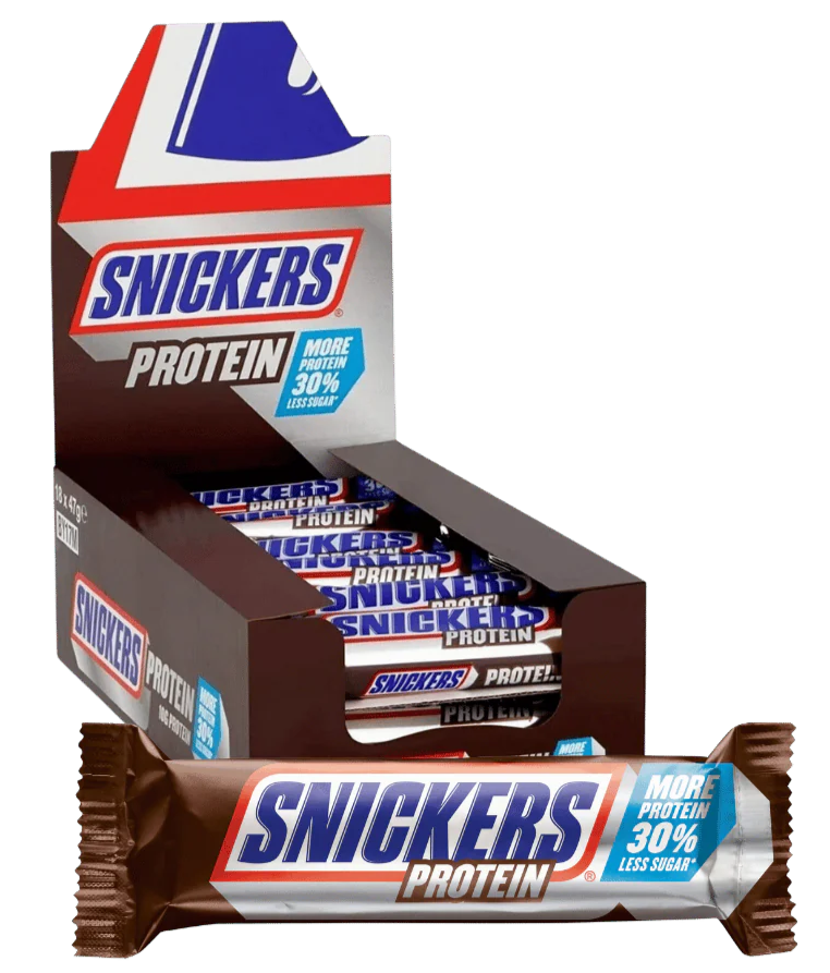 Snickers Protein Chocolate Bar 47g - Case of 18 [Best Before: 09/10/20