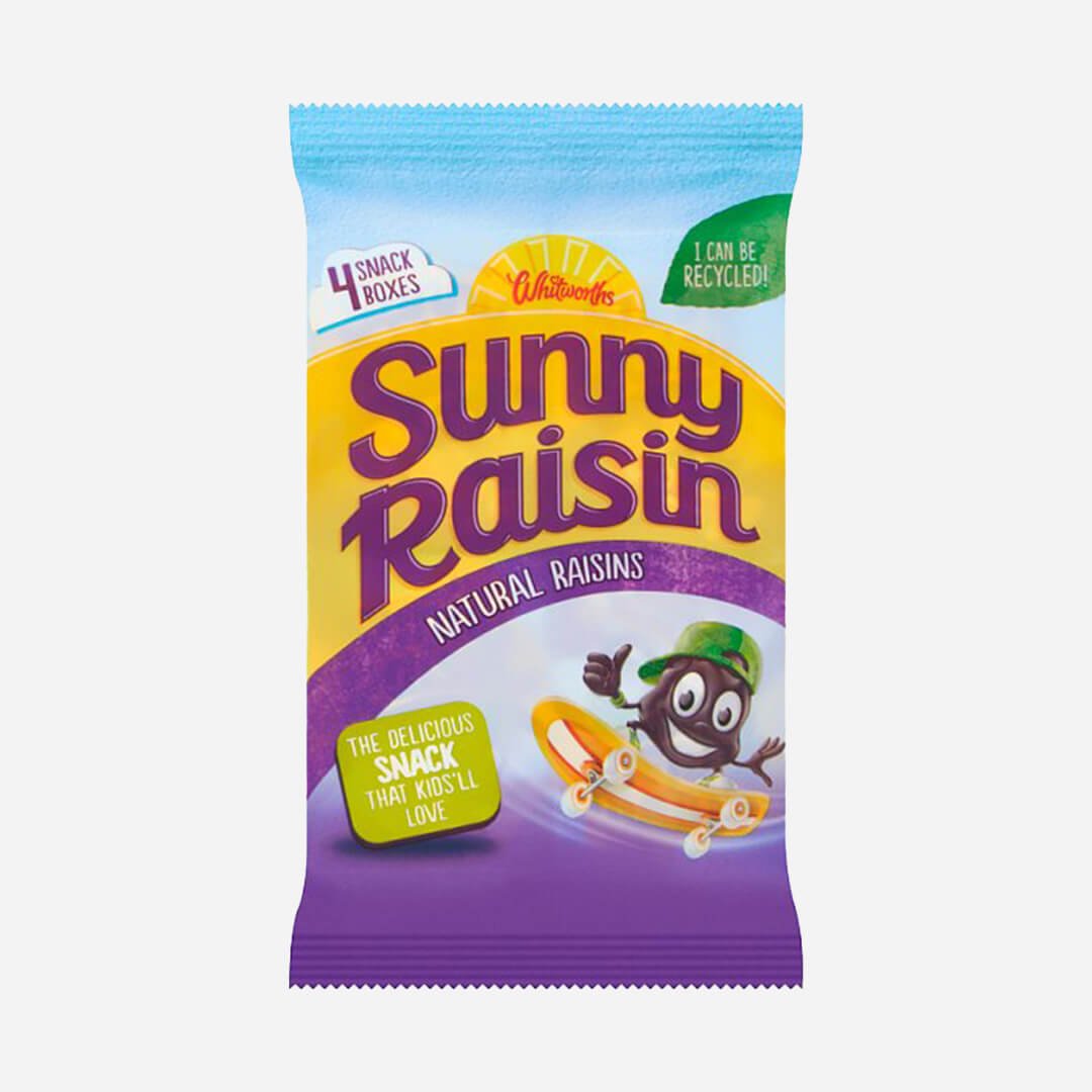 Whitworths Sunny Raisins Snack Packs (4 x 14g boxes)