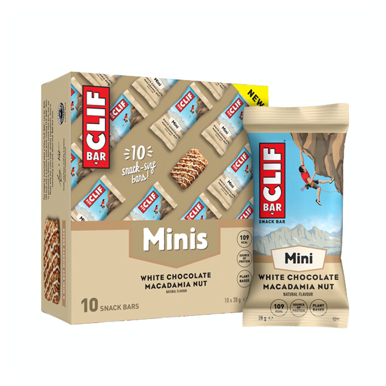 Clif Bar Minis White Chocolate Macadamia Nut Flavour 28g - Case of 10